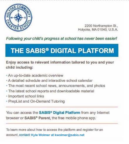 Request Access to SABIS Digital Platform NOW! - Holyoke Community ...